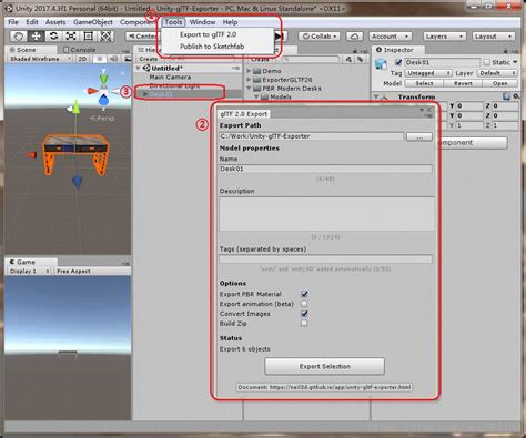 Unity D Gltf Unity Gltf Exporterunity Csdn