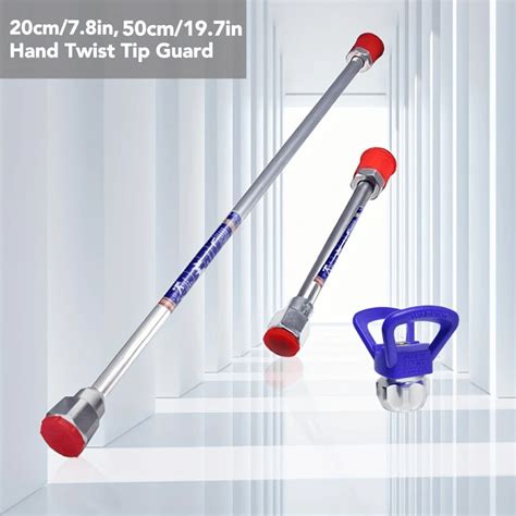 Pcs Airless Paint Sprayer Tip Extension Pole Extension Rod And Hand Twist Tip Guard For