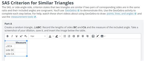 SAS Criterion For Similar Triangles The SAS StudyX
