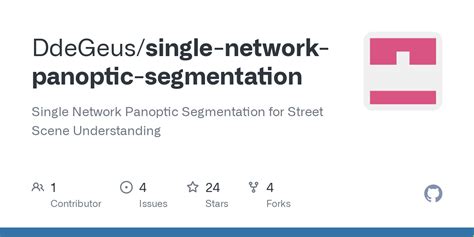 Github Ddegeussingle Network Panoptic Segmentation Single Network Panoptic Segmentation For