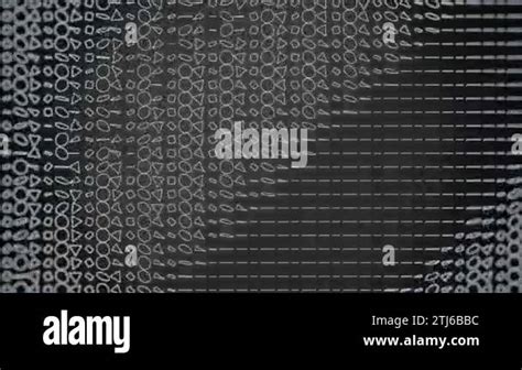 Wavy Symmetrical Pattern Of Flat White Figures Arranged In Rows