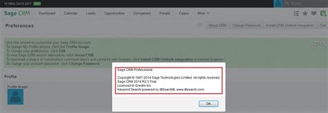 Identify The Version In Sage Crm Cloud Sage Crm Tips Tricks And Components