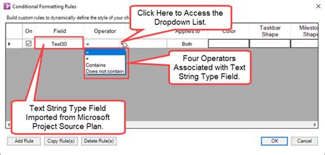 Adding Conditional Formatting Rules For Onepager Pro For Version 70 Onepager Documentation