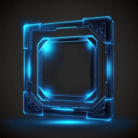 Premium Photo Abstract Of Glowing Scifi Futuristic Hexagon In Hud Headup Cyber Concept