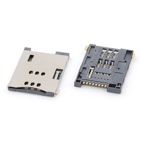 8pin Micro Sim Card Holder Socket Push Push Type Micro Sim Socket Sim Card Connector