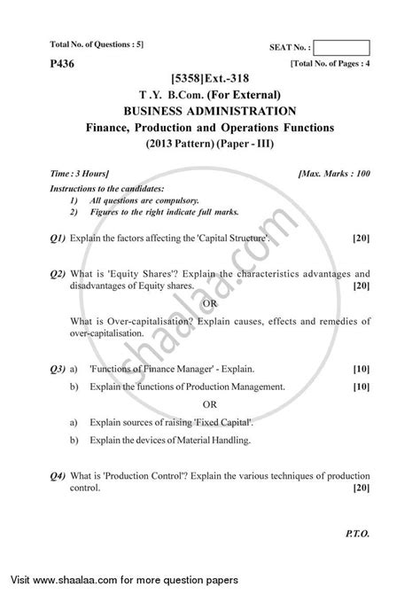 Business Administration 3 2017 2018 Bcom External Correspondence