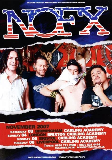 Nofx Wolves In Wolves Clothing 2007 Uk Tour Poster Print Prints4u