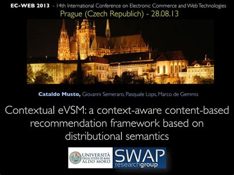 Contextual Evsm A Context Aware Content Based Recommendation Framework