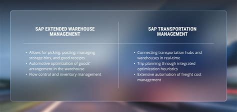 sap ewm vs sap tm how they add value to supply chain management