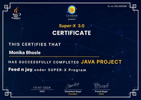 Monika Bhosale On Linkedin Core2web Javafx Superxprogram Gratitude