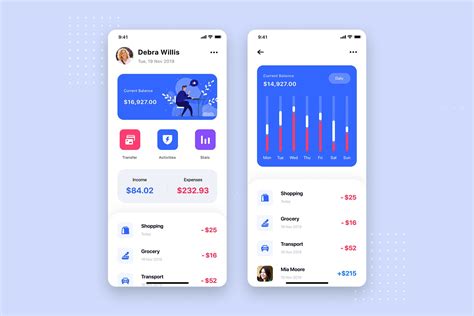 Mobile Banking Ui Kit Template نال اکس