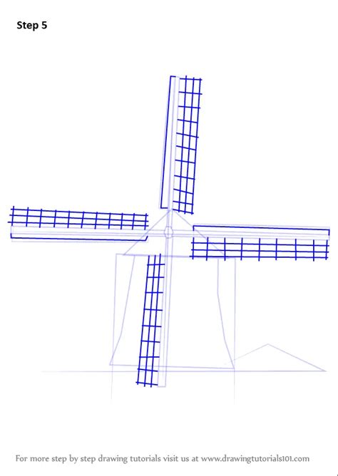How To Draw A Windmill Windmills Step By Step DrawingTutorials