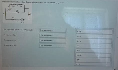 Solved In The Circuit Shown Below Find The Equivalent