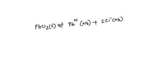 Solved Write The Ionic Equation For Dissolution And The Solubility Product Ksp Expression For