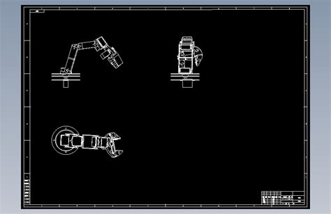 六轴机械手（2 3） Cadautocad 2007模型图纸下载 懒石网