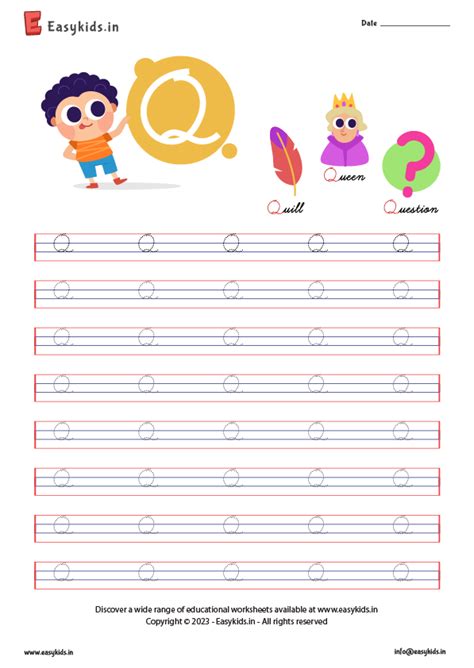 Capital Cursive Q Letter