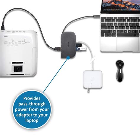 Kensington Sd P Usb C Travel Dock K With Pass Through Usb C Charging K Ww Buy Best