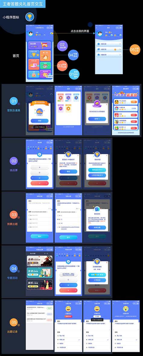 微信小程序 王者答题兑礼交互页面归纳 Ui中国用户体验设计平台