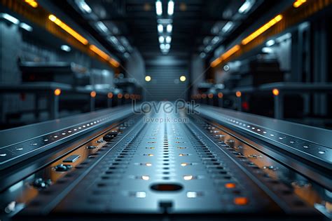 공장의 기계적 생산 라인