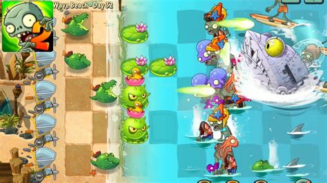 Plant Vs Zombies 2 Big Wave Beach Boss Fight Gameplay Youtube