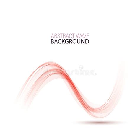 Vector Abstract Pink Curved Lines Background Template Brochure Design Stock Vector
