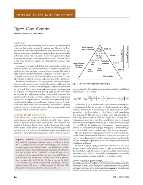 Pdf Tight Gas Sands
