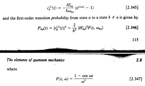 Qm Time Dependent Perturbation Theory Having A Problem With Not