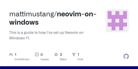 releases · mattimustang neovim on windows · github