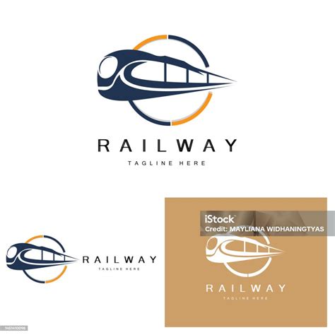 기차 로고 디자인 빠른 기차 트랙 벡터 빠른 운송 차량 그림 디자인 적합 기관차 철도 회사 육상 운송 및 빠른 배달 0명에 대한 스톡 벡터 아트 및 기타 이미지 Istock
