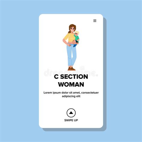 C Section Woman Vector Stock Vector Illustration Of Woman 281088227