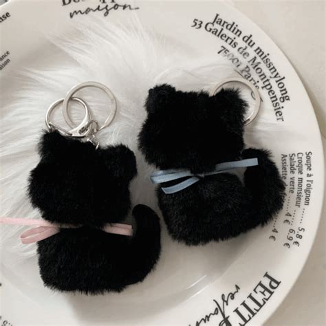 베스타단독🖤발레코어 리본 시온 고양이 인형 키링 Y2k 키치 겨울 가방 백참 열쇠고리 핸드폰고리 핸드폰줄 에어팟 가방고리 커플 우정템 하이틴 키치 생일선물 핸드폰