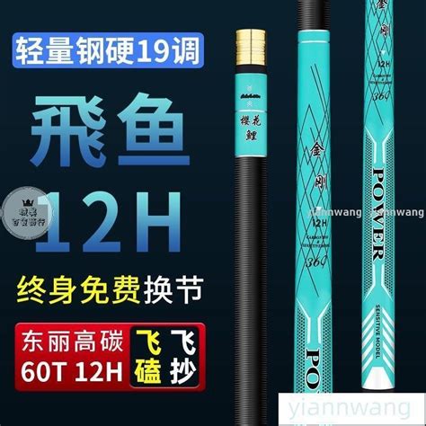 ⚡特價⚡釣竿黑坑飛磕12h魚竿手杆超輕超硬19調羅非竿大物竿螺紋鋼魚竿硬直飛239 蝦皮購物