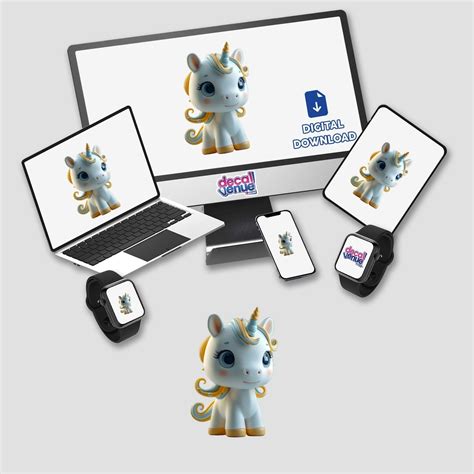 Whisper Unicorn Stickers And Digital Art Decal Venue Digital Artwork Unicorn Stickers Artwork