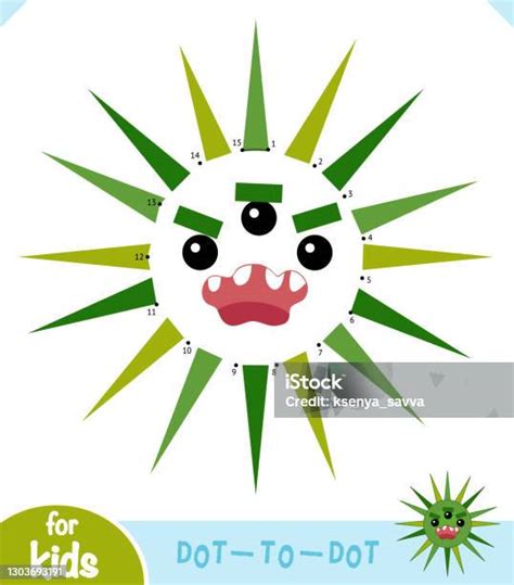 숫자 게임 어린이를위한 점 게임 귀여운 박테리아와 바이러스 캐릭터 0명에 대한 스톡 벡터 아트 및 기타 이미지 0명 건강