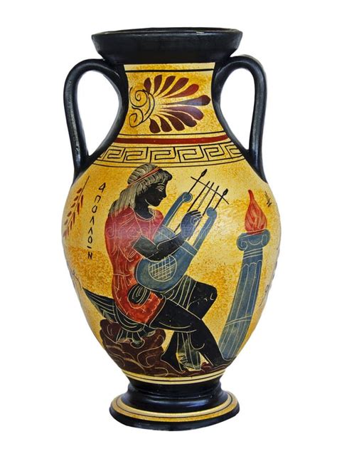 Vaso Grego Isolado No Branco Foto De Stock Imagem De Branco Punho