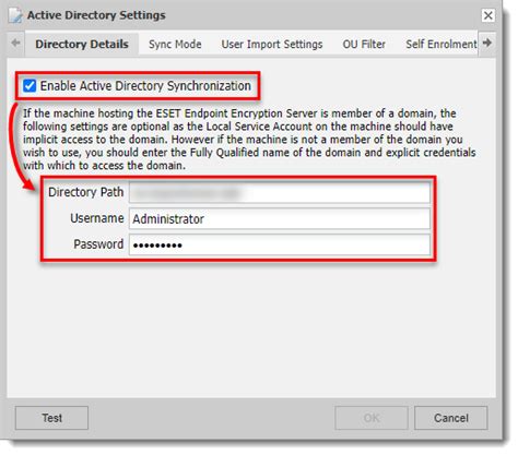 Kb7194 Synchronize Eset Endpoint Encryption Server With Active Directory