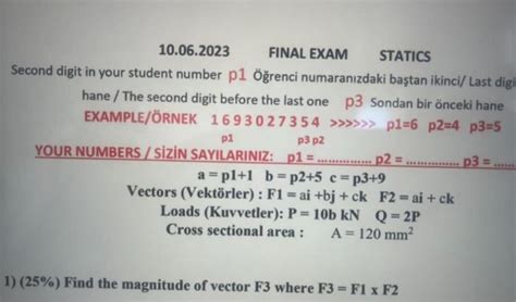 10 06 2023 Final Exam Statics Second Digit In Your
