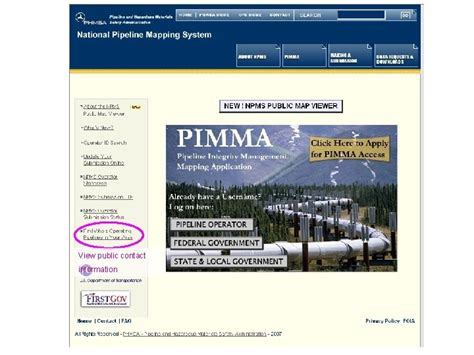 The National Pipeline Mapping System Npms Amy Nelson