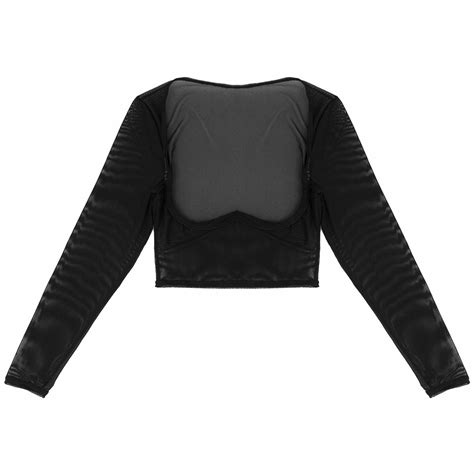 Women Sheer Mesh Lingerie Open Bust Crop Top Sexy Nightwear Sexy T