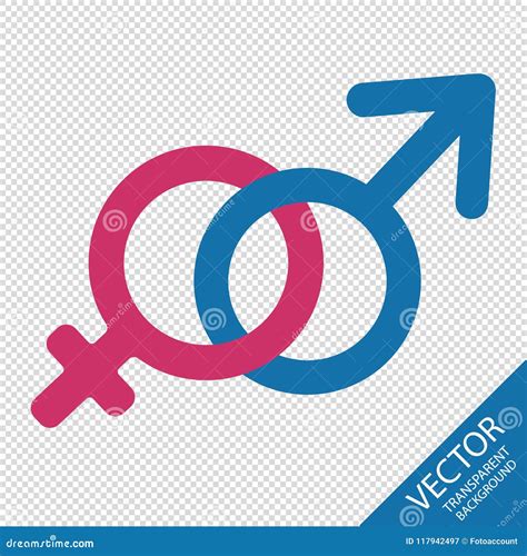 Male And Female Sex Icons Vector Illustration Isolated On