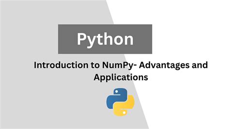 Introduction To Numpy — Advantages And Applications By Techwithjulles