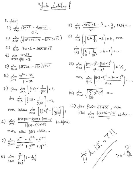 Some Calculus Problems