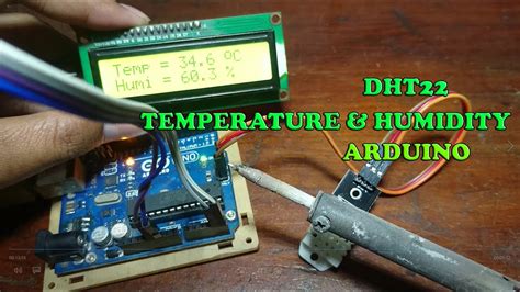 Dht22 Temperature And Humidity Sensor With Arduino Arduino Project Youtube