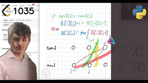 Leetcode 1035 Uncrossed Lines Youtube