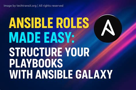 How To Use Roles To Organize Playbooks By Ansible Galaxy