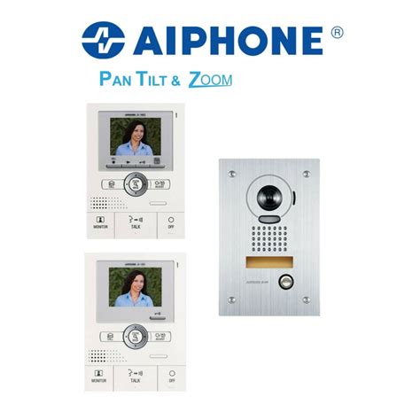 Aiphone Intercom System Two Monitors And Outdoor Unit Ex Indoor