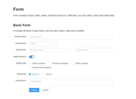 element ui widget library axureboutique
