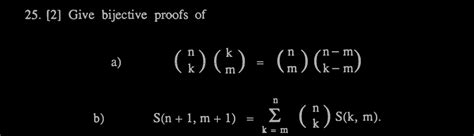 Solved [2] ﻿give Bijective Proofs