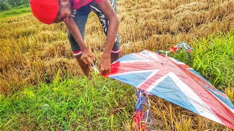 අපි සරුංගලේ රැලි ගලවල යැවුවා 😱😱 Slkiter Kombuwa Kite Youtube