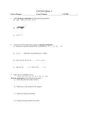 Fall CS Quiz Pdf CS Quiz First Name Last Name UCID Pt Write R Commands